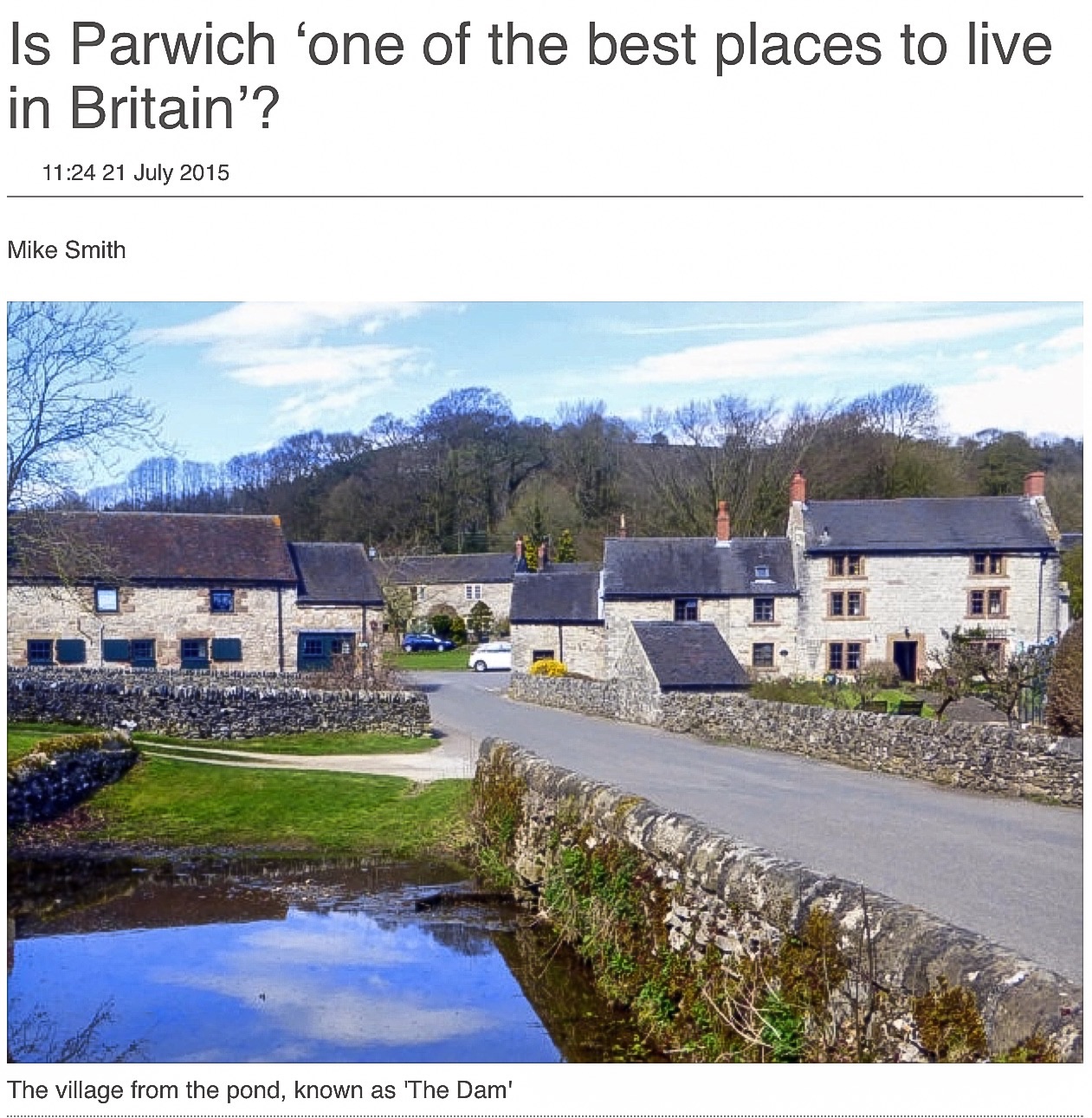 Parwich in Derbyshire Life | PARWICH.ORG