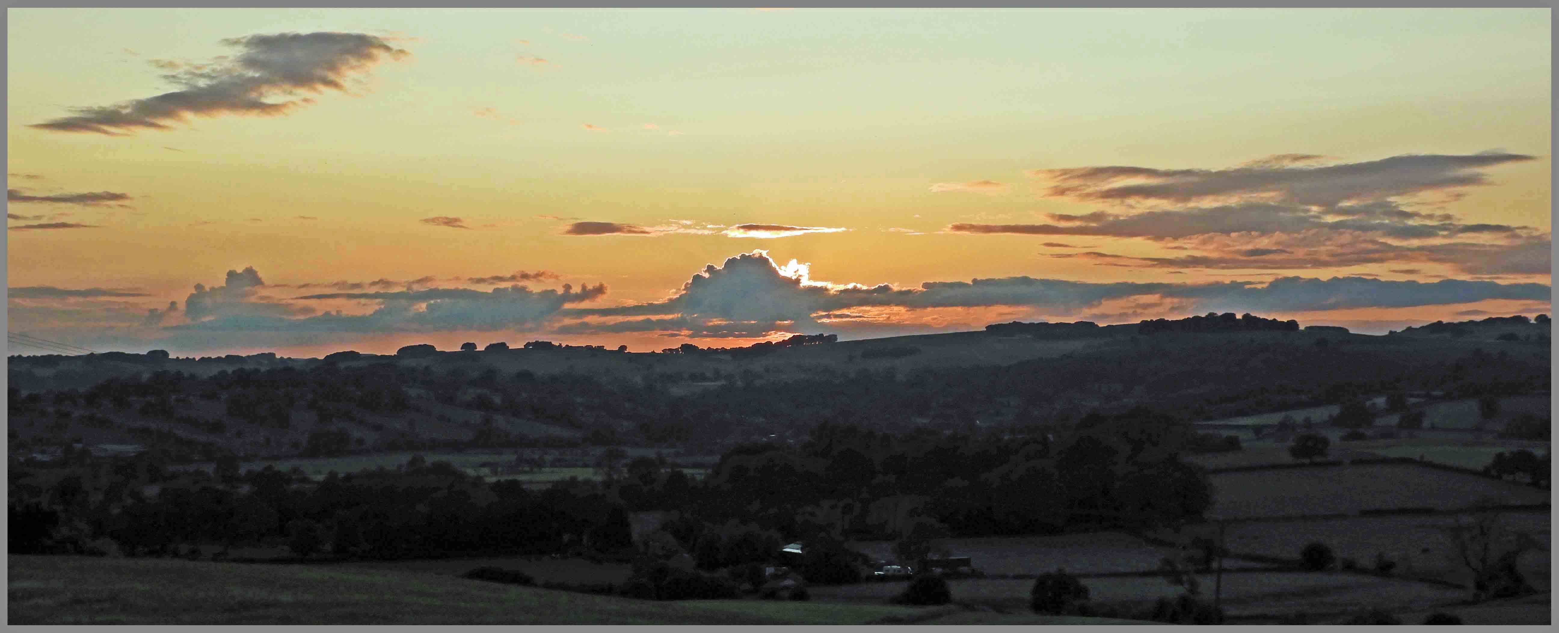 Solstice Sunset Over The Vale Of Parwich | PARWICH.ORG