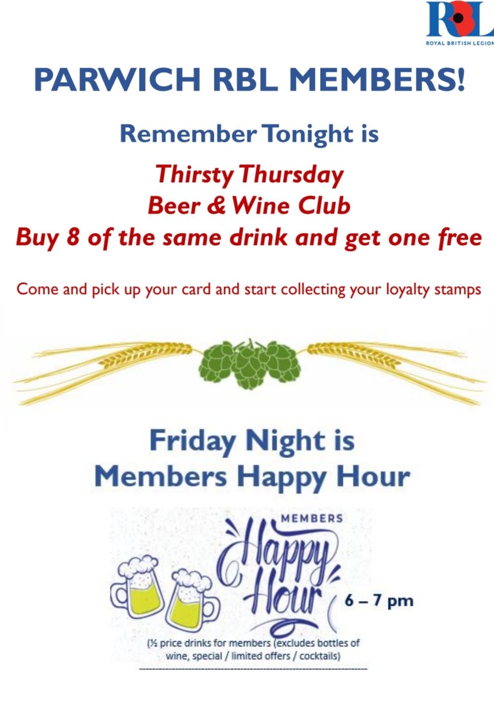 Thirsty Thursday | PARWICH.ORG