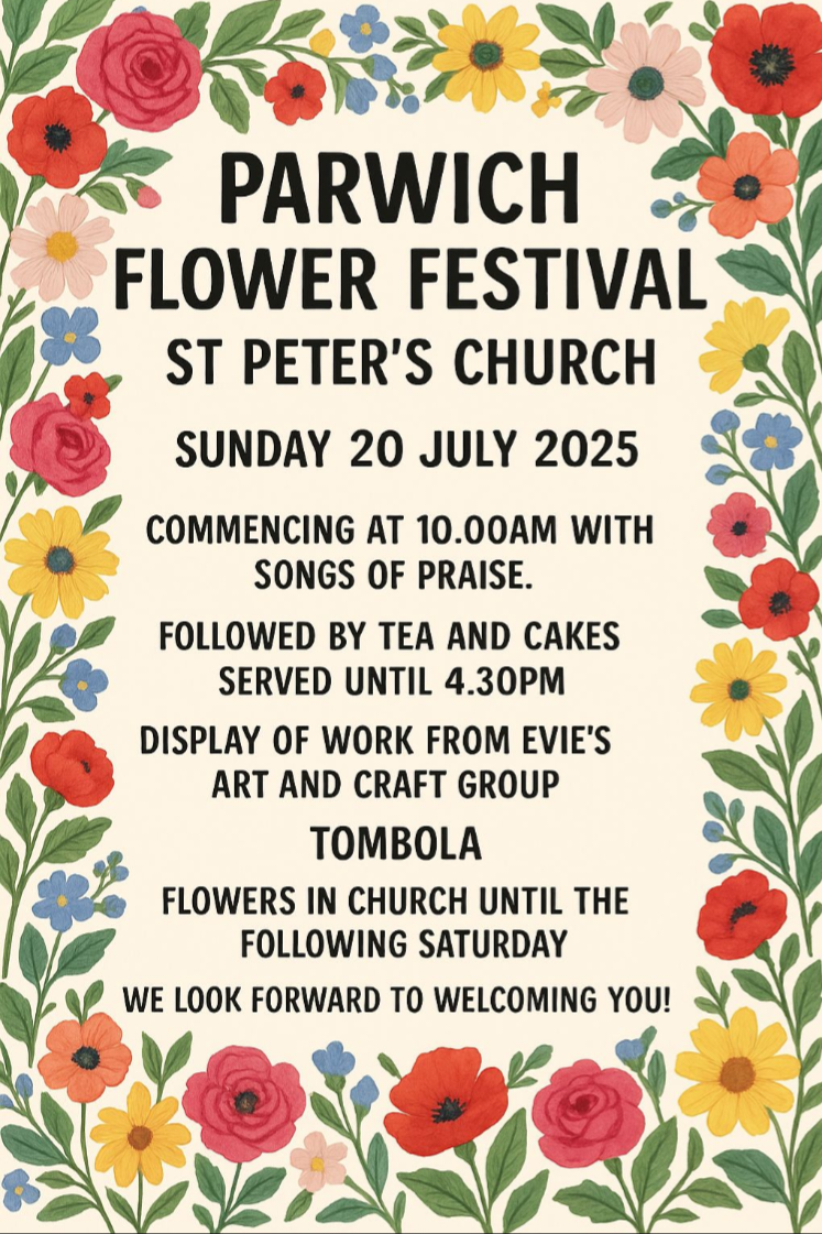 Parwich Flower Festival – Sun 20th July | PARWICH.ORG