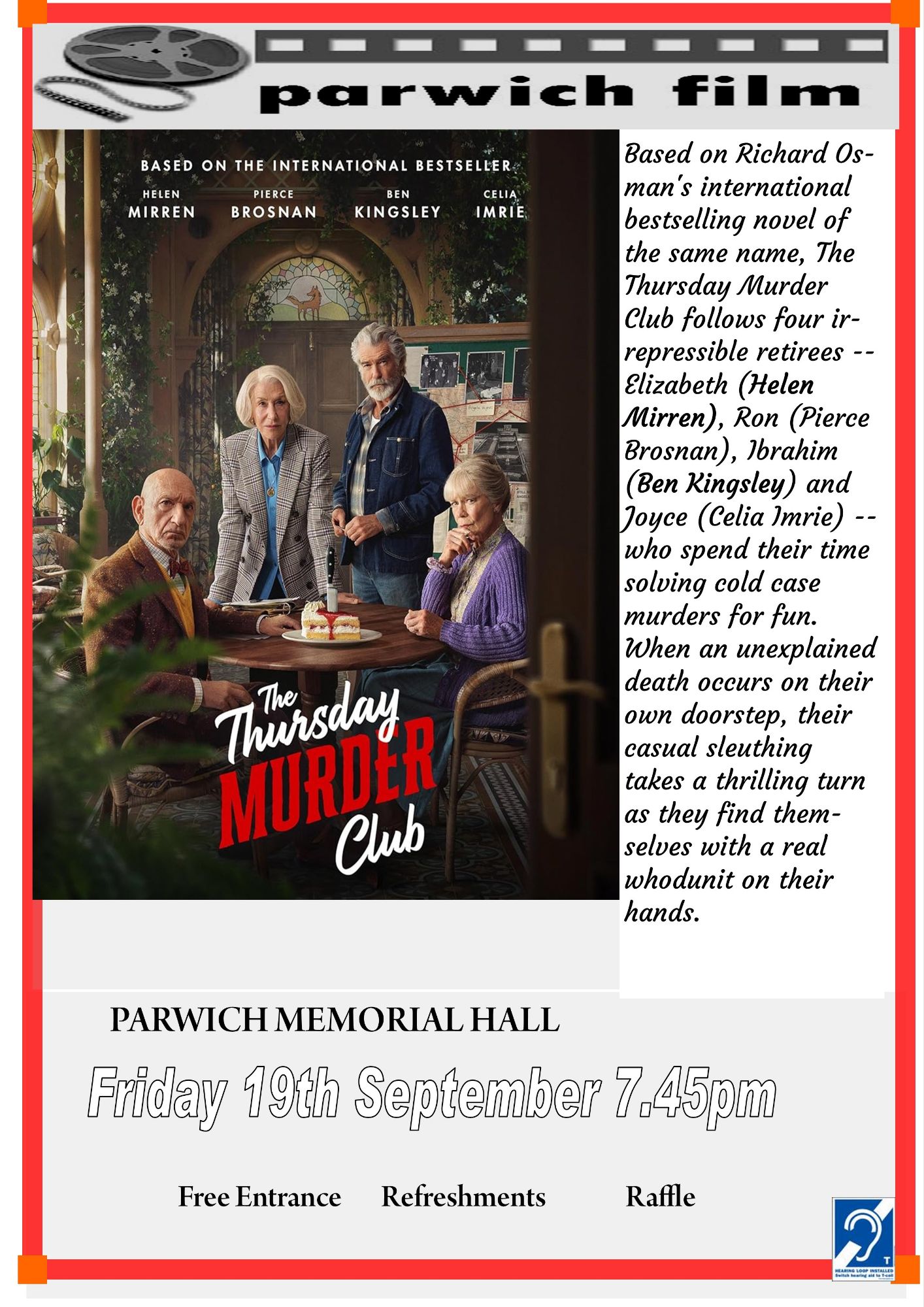 September Parwich Film Show THE THURSDAY MURDER CLUB | PARWICH.ORG