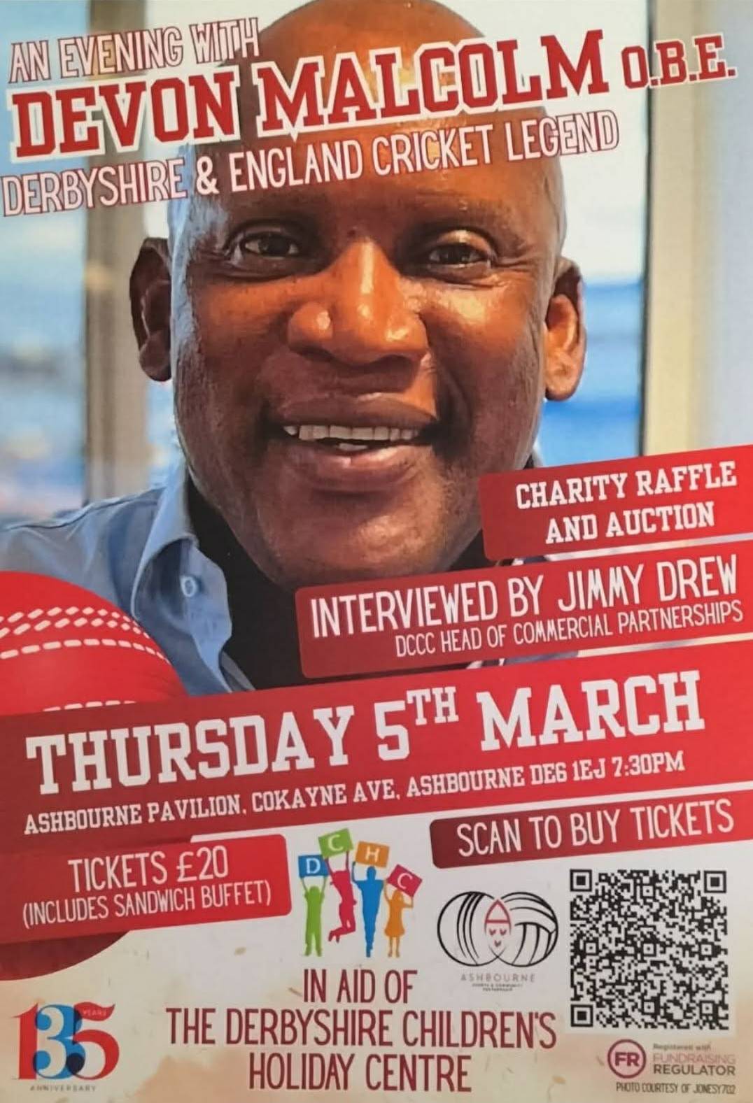 An evening with Devon Malcolm OBE | PARWICH.ORG