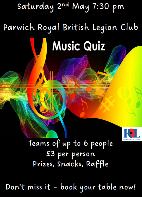 Music Quiz at the Legion | PARWICH.ORG