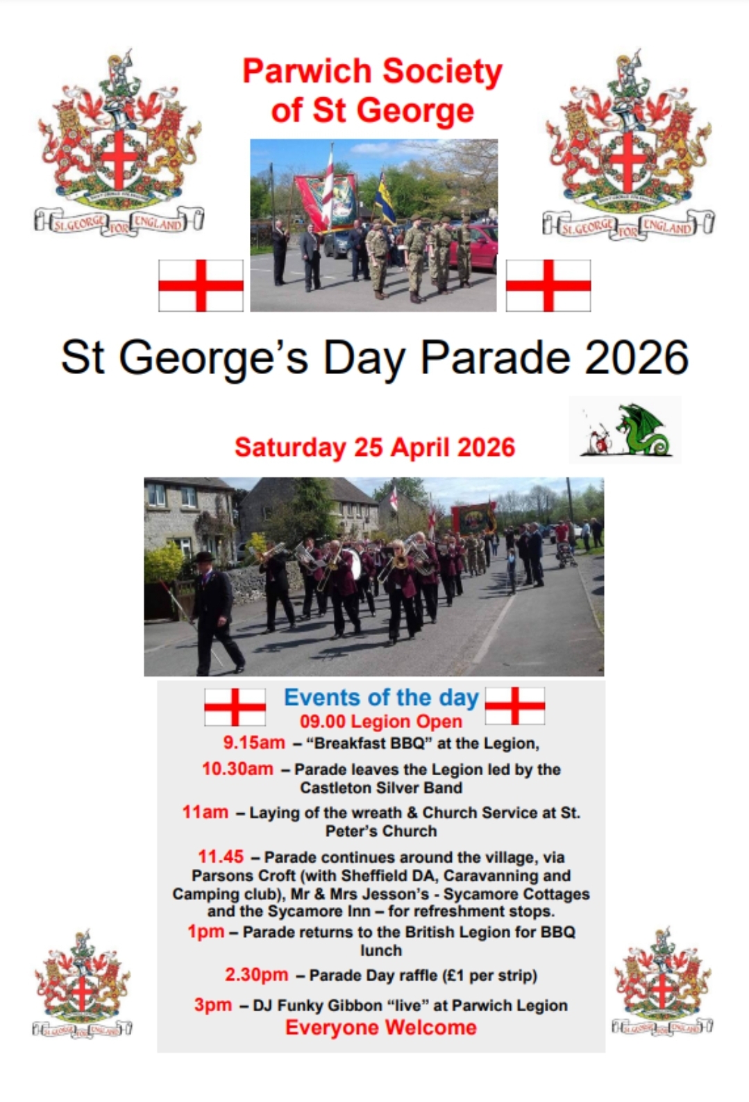 St George’s Day Parade 2026 | PARWICH.ORG