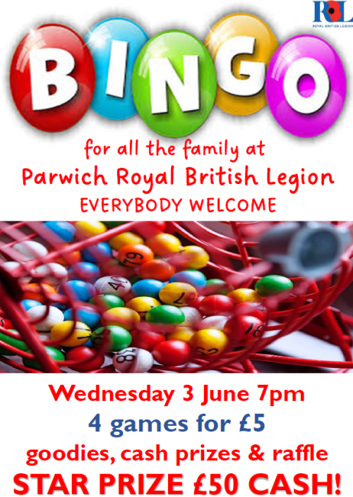 Legion June Bingo | PARWICH.ORG